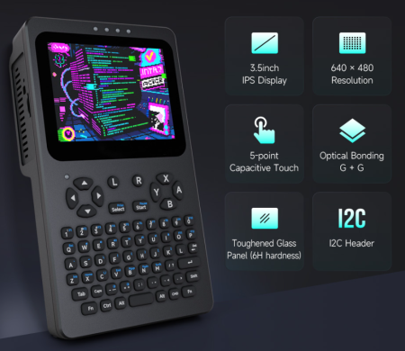 PocketTerm35-Pi5 Handheld Linux Terminal with Raspberry Pi 5 and 3.5 ...